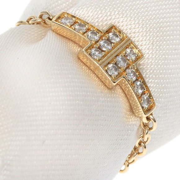 Tiffany & Co. | Jewelry | Tiffany T Chain Diamond Ring K8 Yellow Gold ...
